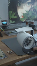 Creative Turbo Desktop Fan - Jet Engine Model with Red Light ...