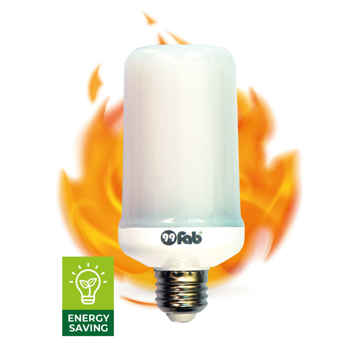 99FAB® LED Flame Effect Flickering Fire Light Bulb | 99FAB